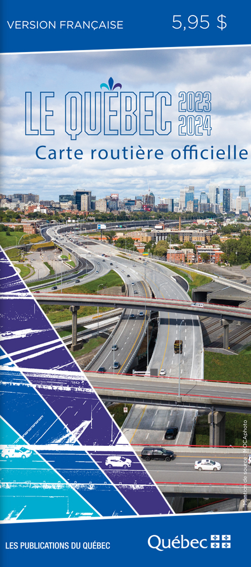Carte routière officielle – Le Québec – 2023-2024